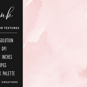 Pink Watercolor Digital Papers, Commercial Use Instant Download ...