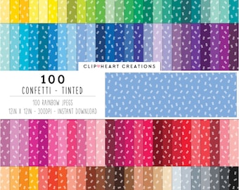 100 Triangle Confetti Digital Papers Commercial Use Seamless | Etsy
