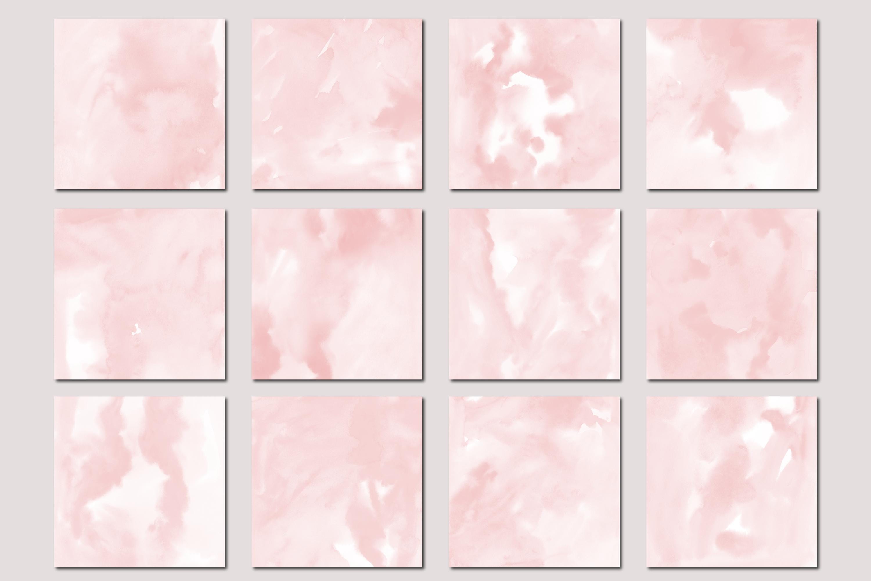 Pink Watercolor Digital Papers, Commercial Use Instant Download ...