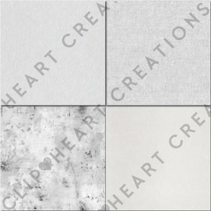 White Textures Digital Papers, Seamless Commercial Use Instant Download ...