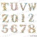 Spring Florals Alphabet Clip Art, Commercial Use Instant Download ...