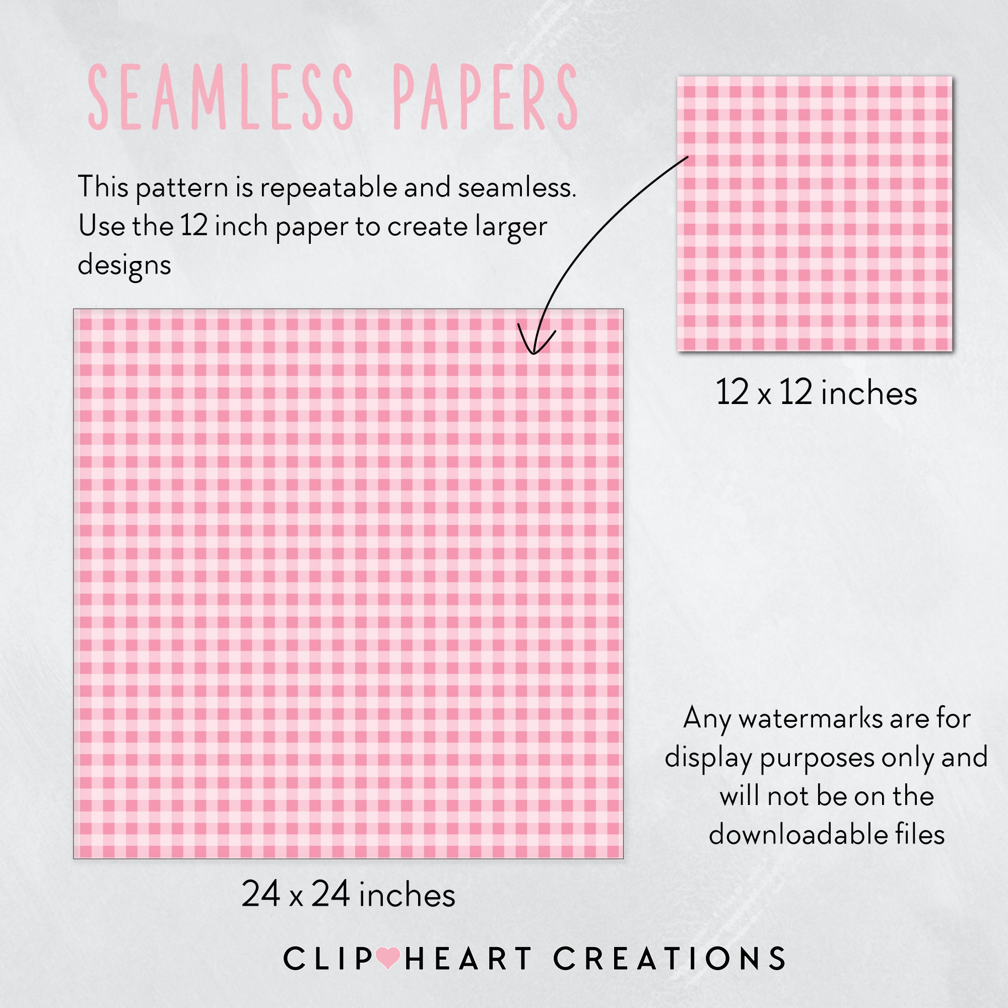 100 Gingham Pattern Digital Paper Commercial Use Seamless - Etsy