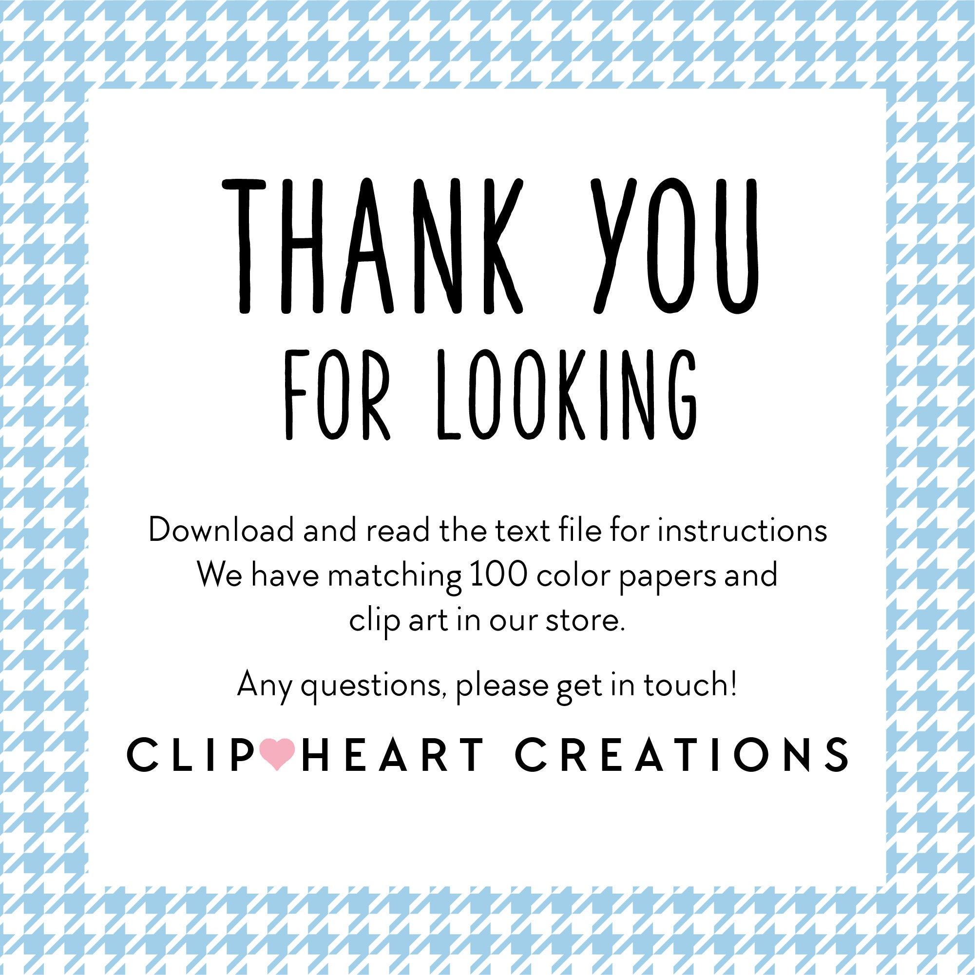 100 Houndstooth Digital Papers, Commercial Use Seamless White ...