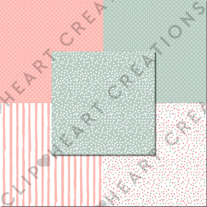 Peach Digital Paper Patterns 20 Seamless Commercial Use - Etsy