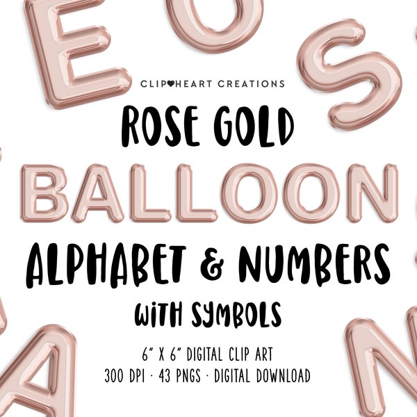 Alphabet Balloons - Etsy