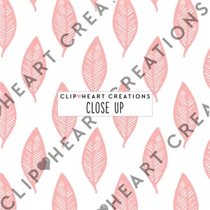 100 Leaves Pattern Digital Paper, Commercial Use Seamless Leaf Digital ...