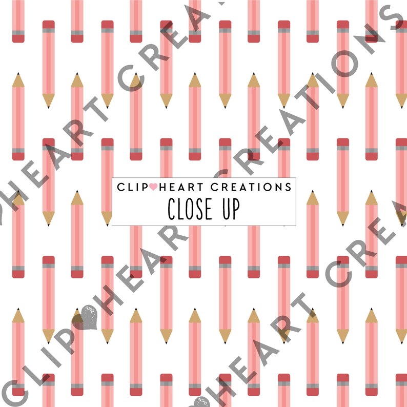 100 Pencils Digital Papers Commercial Use Seamless School - Etsy