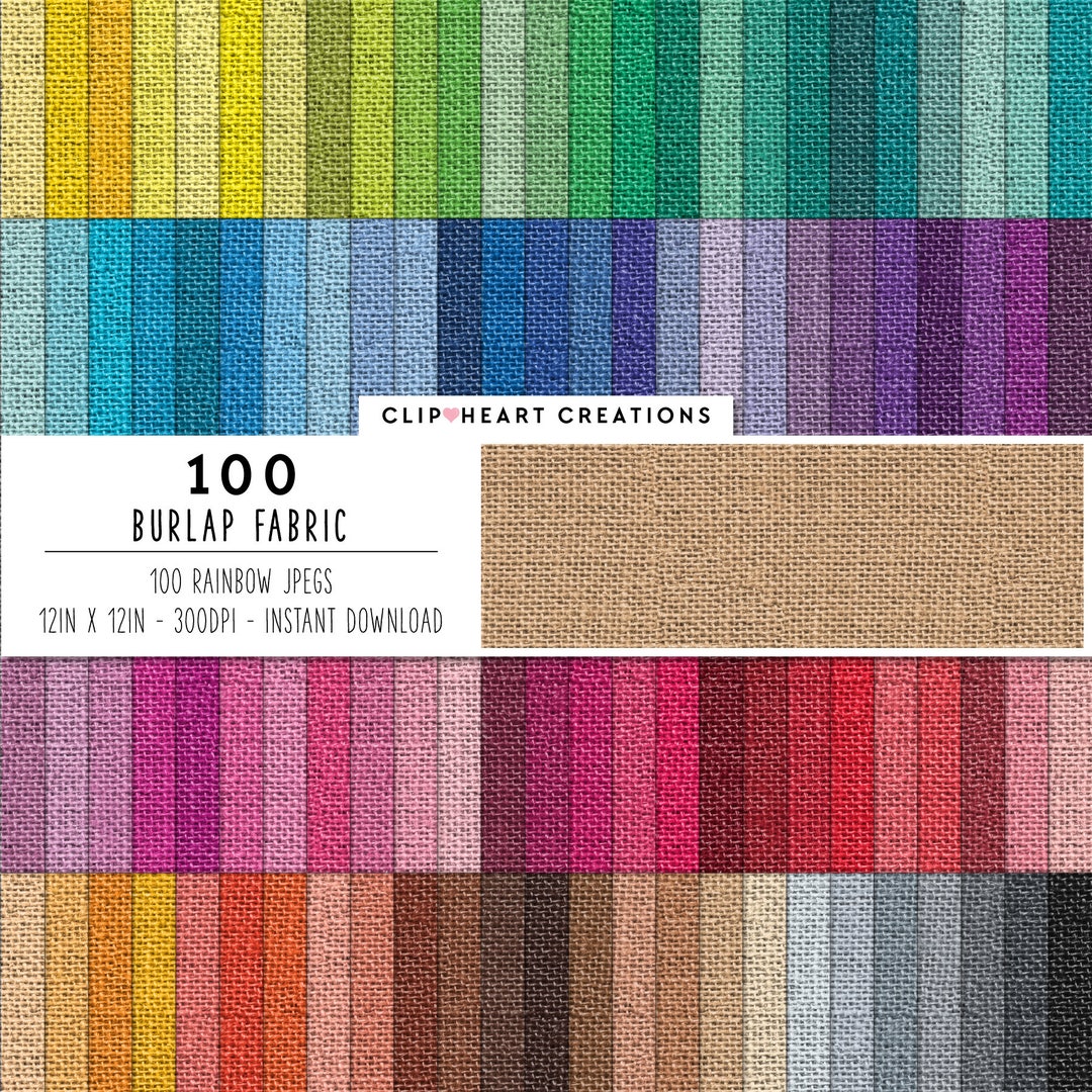 100 Burlap Texture Digital Papers, Commercial Use Instant Download ...