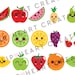 Cute Fruit Clip Art, Commercial Use Instant Download PNG Fruits Digital ...