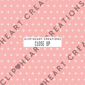 100 Plus Sign Pattern Digital Papers, Commercial Use Seamless White ...