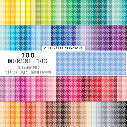 Gingham Digital Paper Pack: rainbow Gingham | Etsy