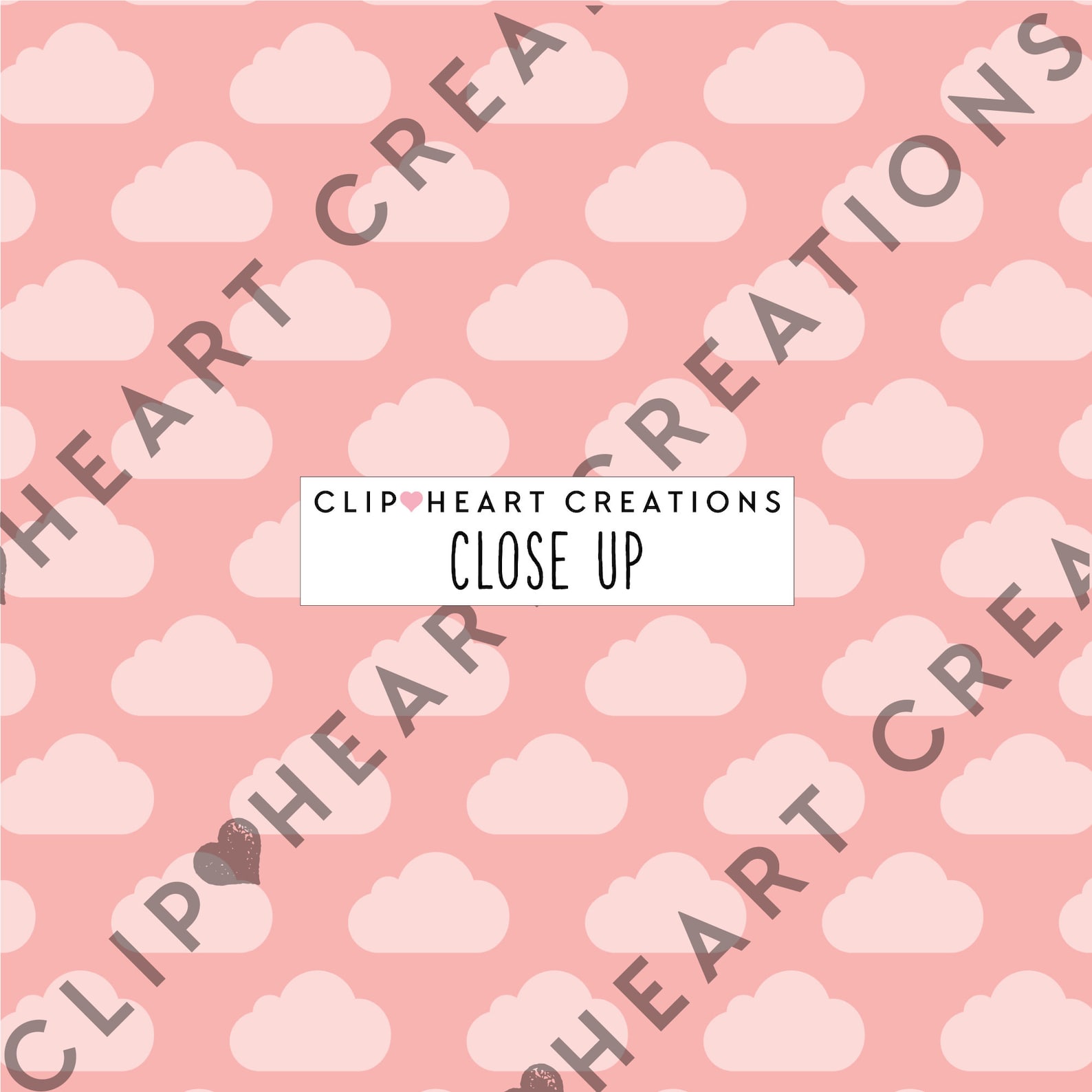 100 Clouds Digital Papers Commercial Use Seamless Tinted | Etsy