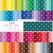 100 Polka Dot Digital Paper Pack, Commercial Use Seamless White Polka ...