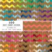 100 Kraft Chunky Chevron Pattern Digital Paper, Commercial Use Instant ...
