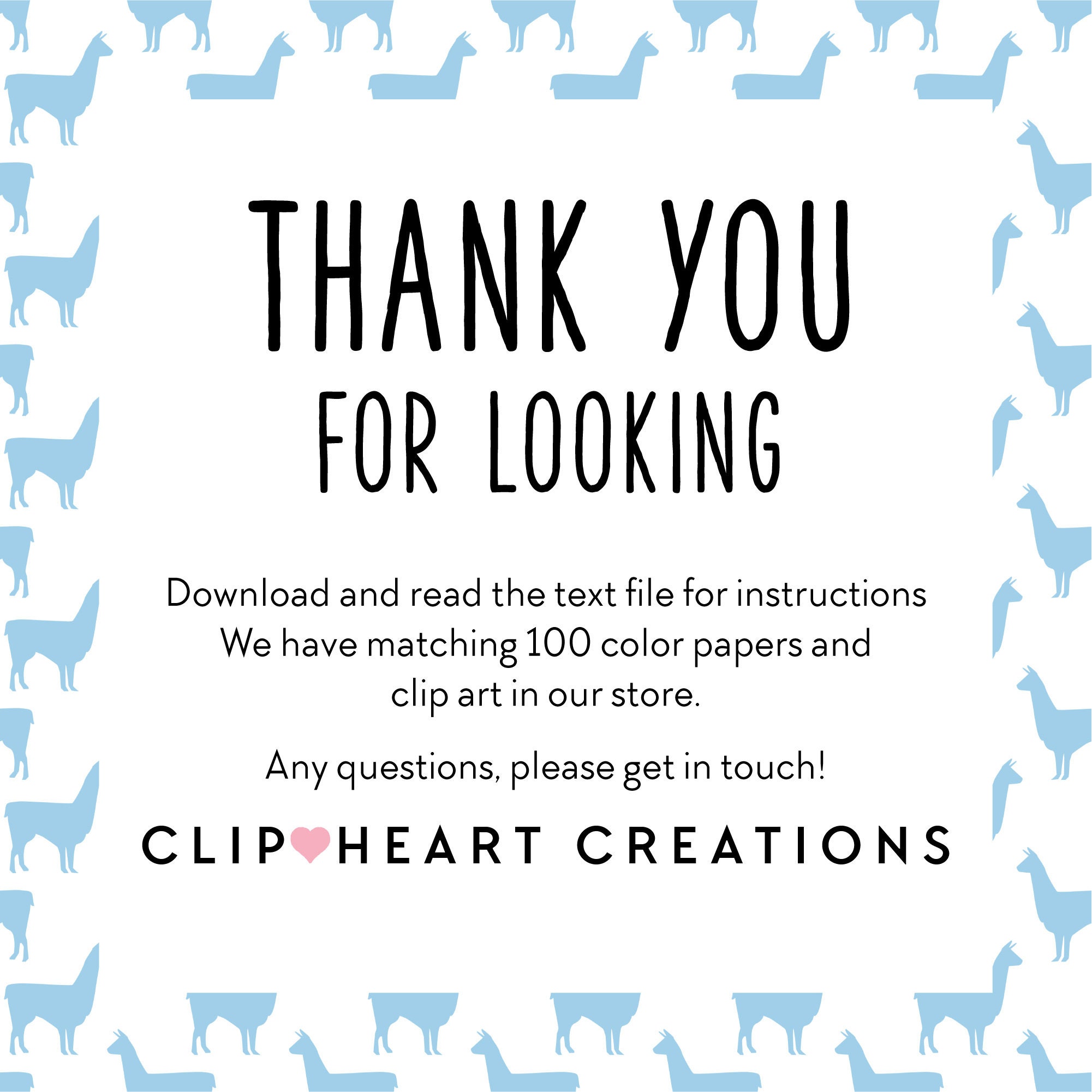 100 Llamas Digital Paper, Commercial Use Seamless Llama Pattern Digital ...