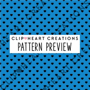 100 Hearts Digital Paper Pack, Commercial Use Seamless Black Heart ...