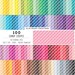 100 Candy Stripes Digital Paper Pack, Commercial Use Instant Download ...