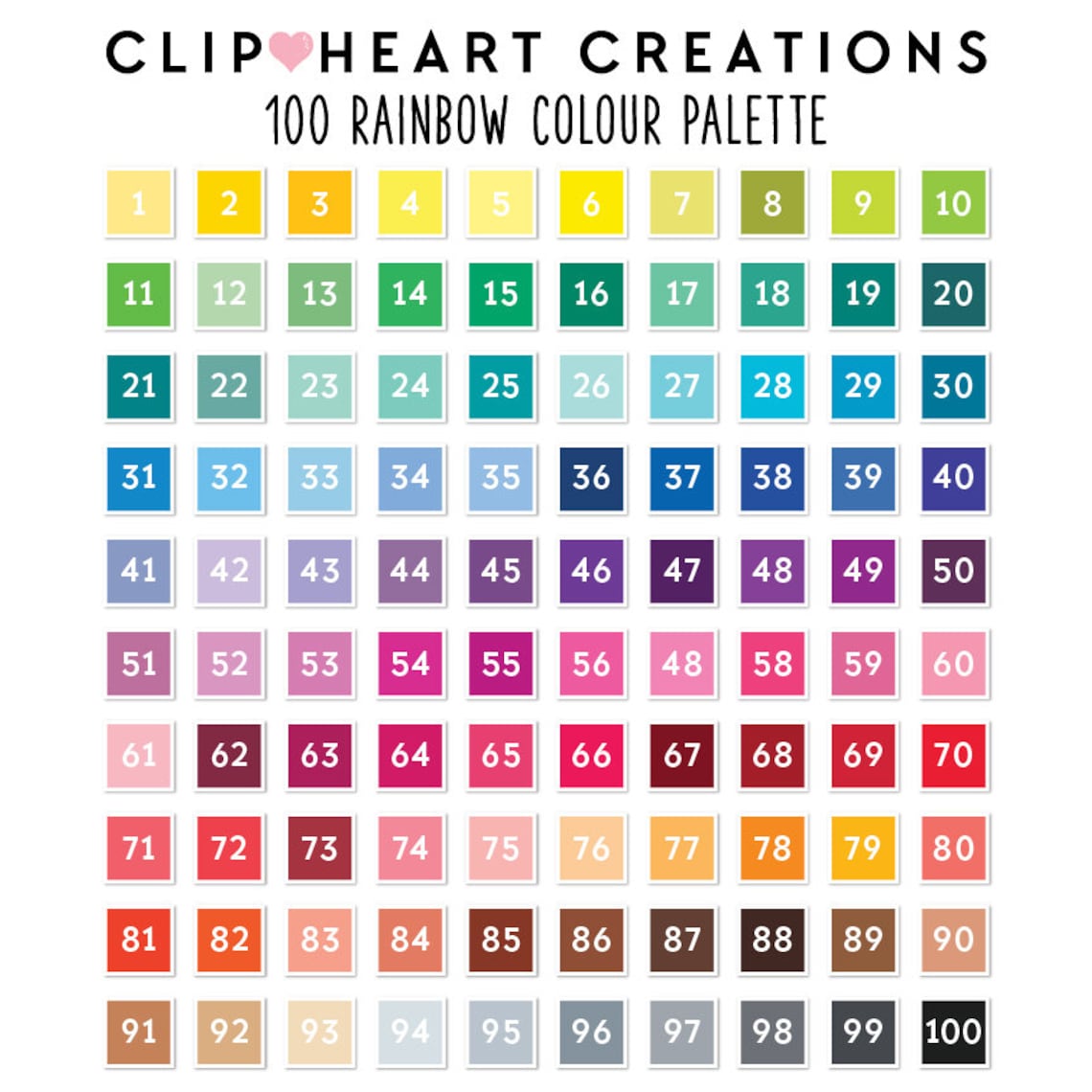 100 Clipboard Clip Art Commercial Use Instant Download PNG | Etsy