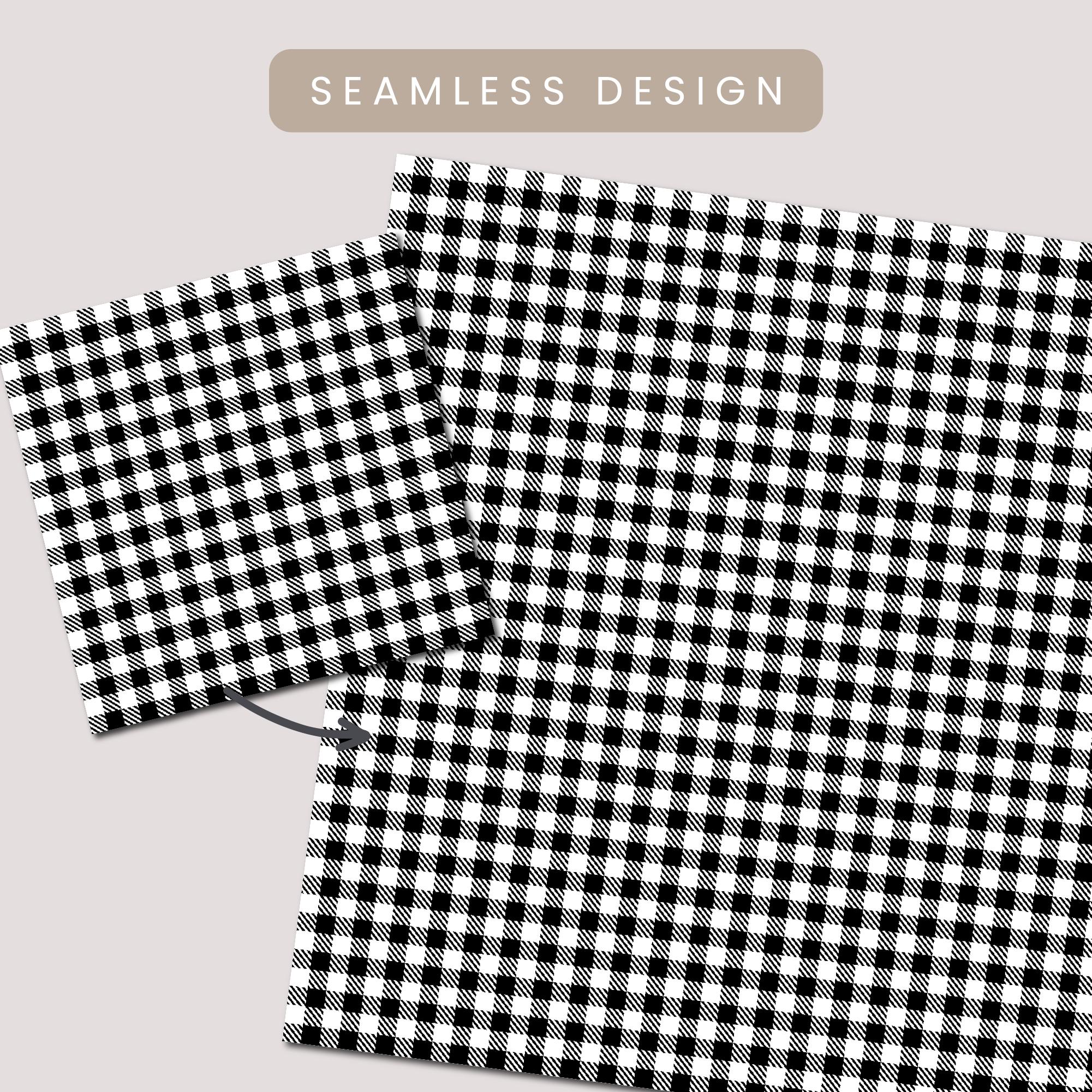 Green Buffalo Plaid Digital Paper Set, Seamless Lumberjack Plaid Papers ...