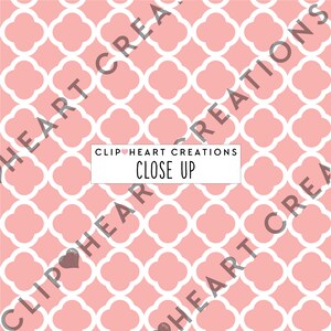 100 Quatrefoil Pattern Digital Paper Pack, Commercial Use Seamless ...