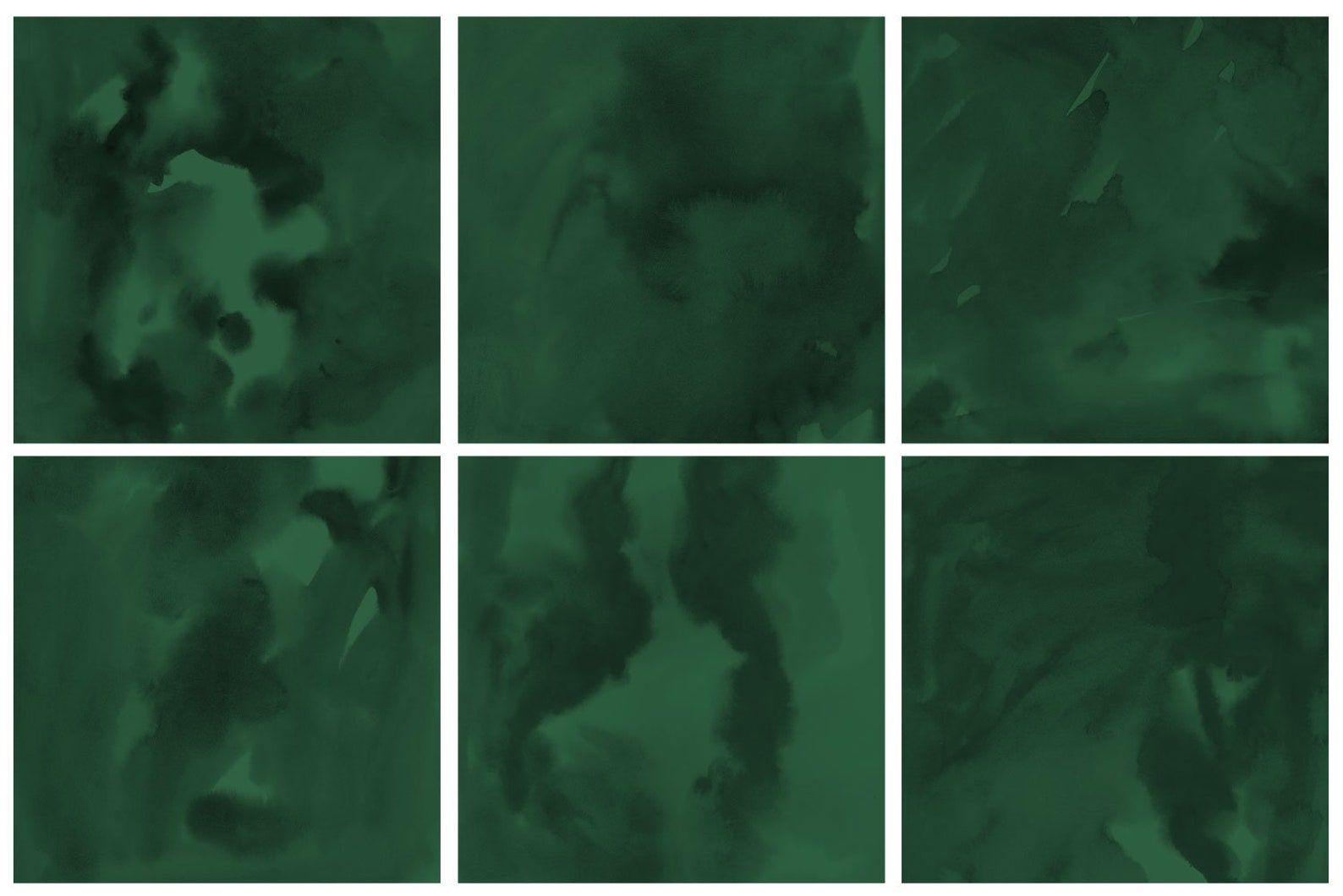 Emerald Green Watercolor Digital Papers Commercial Use - Etsy