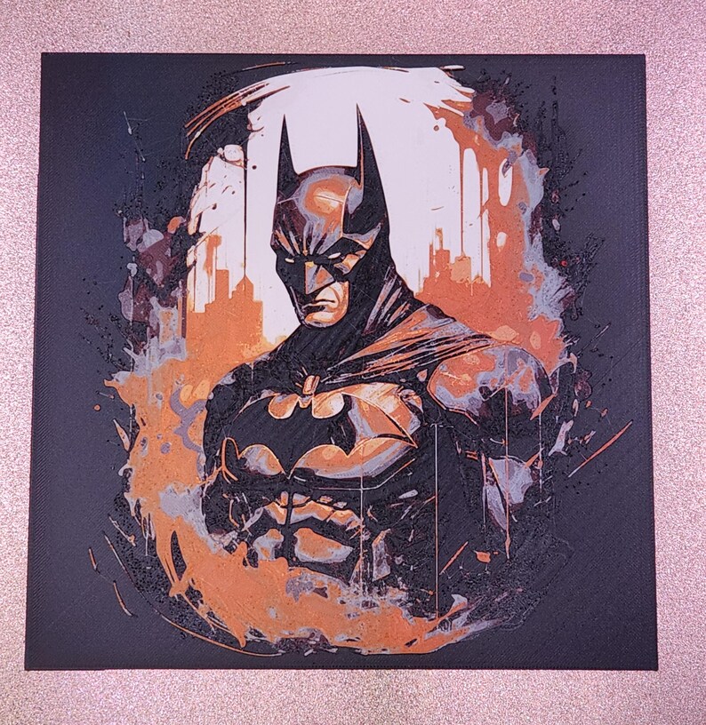 Batman Hueforge 3d Print - Etsy