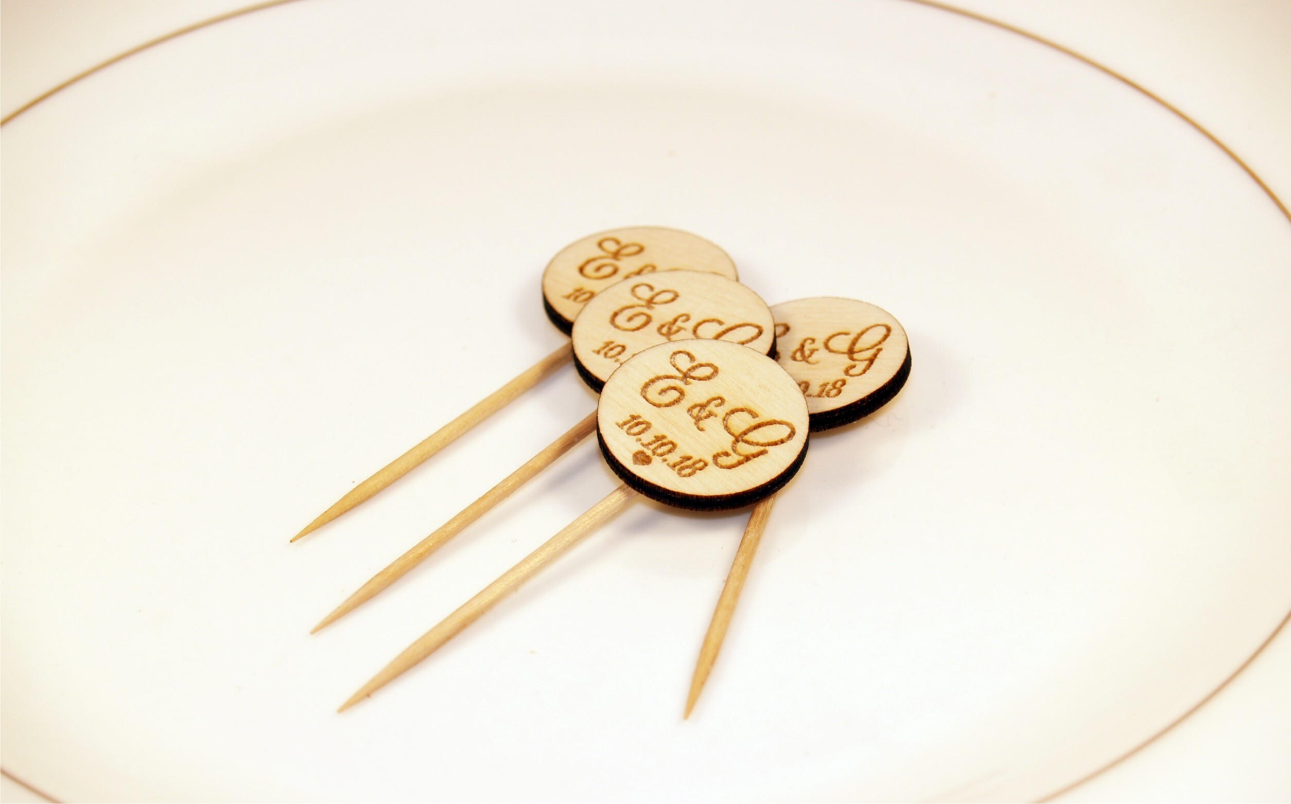 Wedding Toothpicks Cupcake Toppers Cupcake Toppers Wedding - Etsy