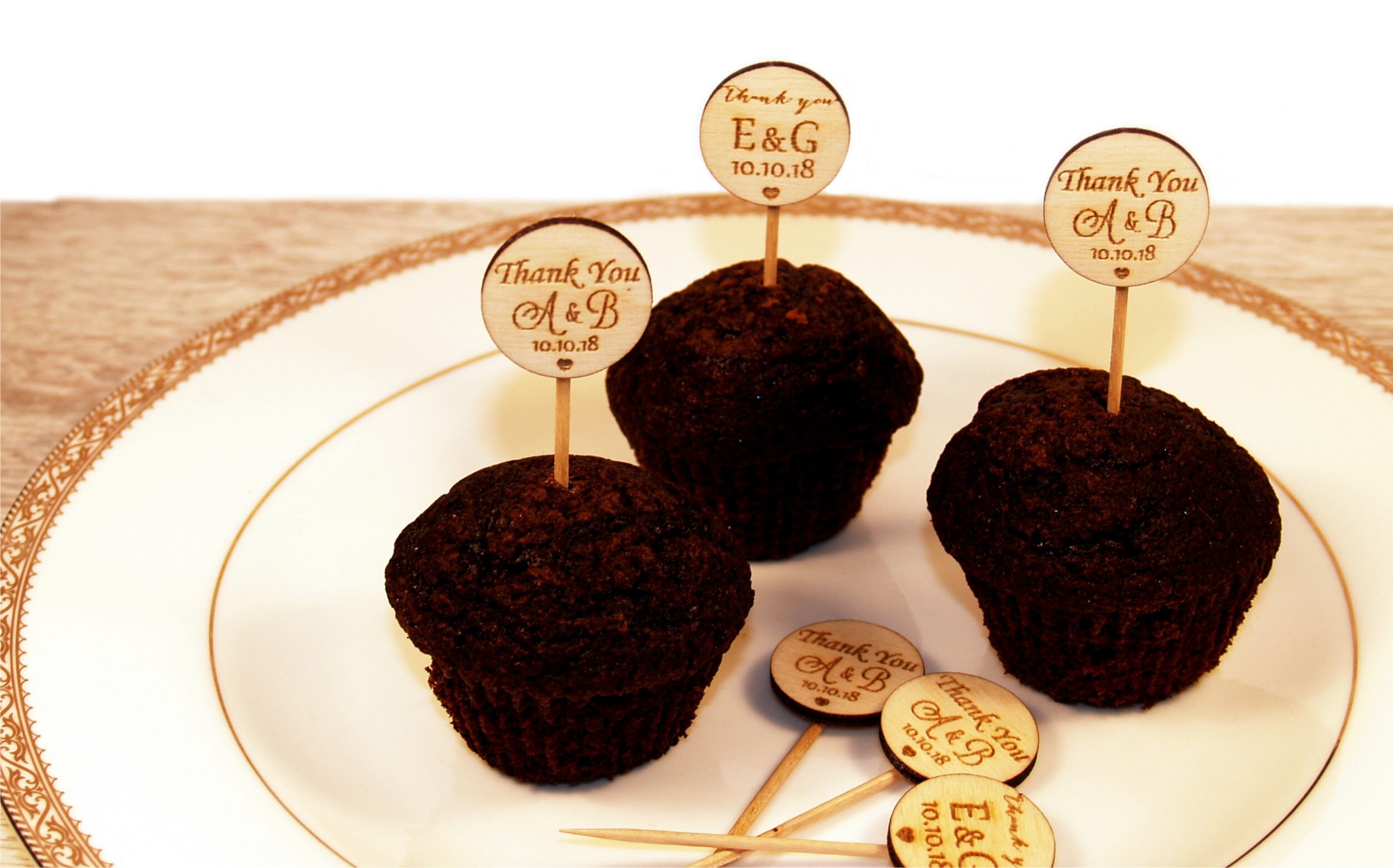 Wedding Toothpicks Cupcake Toppers Cupcake Toppers Wedding - Etsy