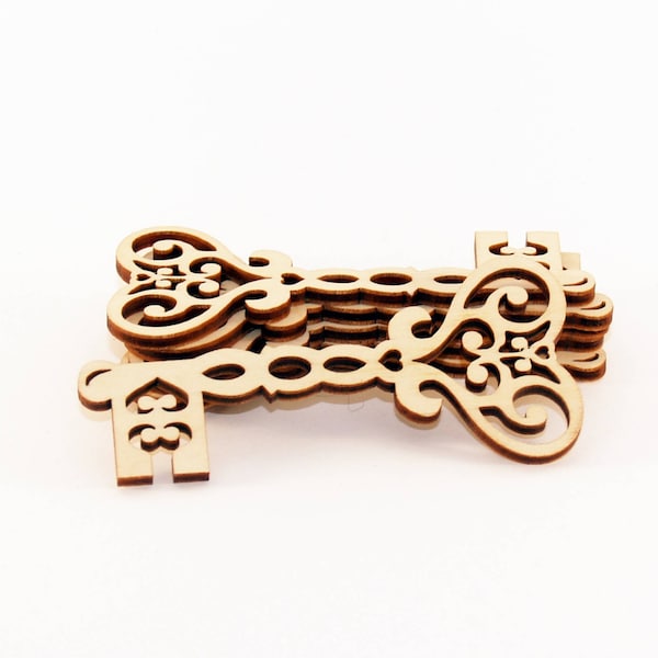 Wooden Skeleton Key - Etsy