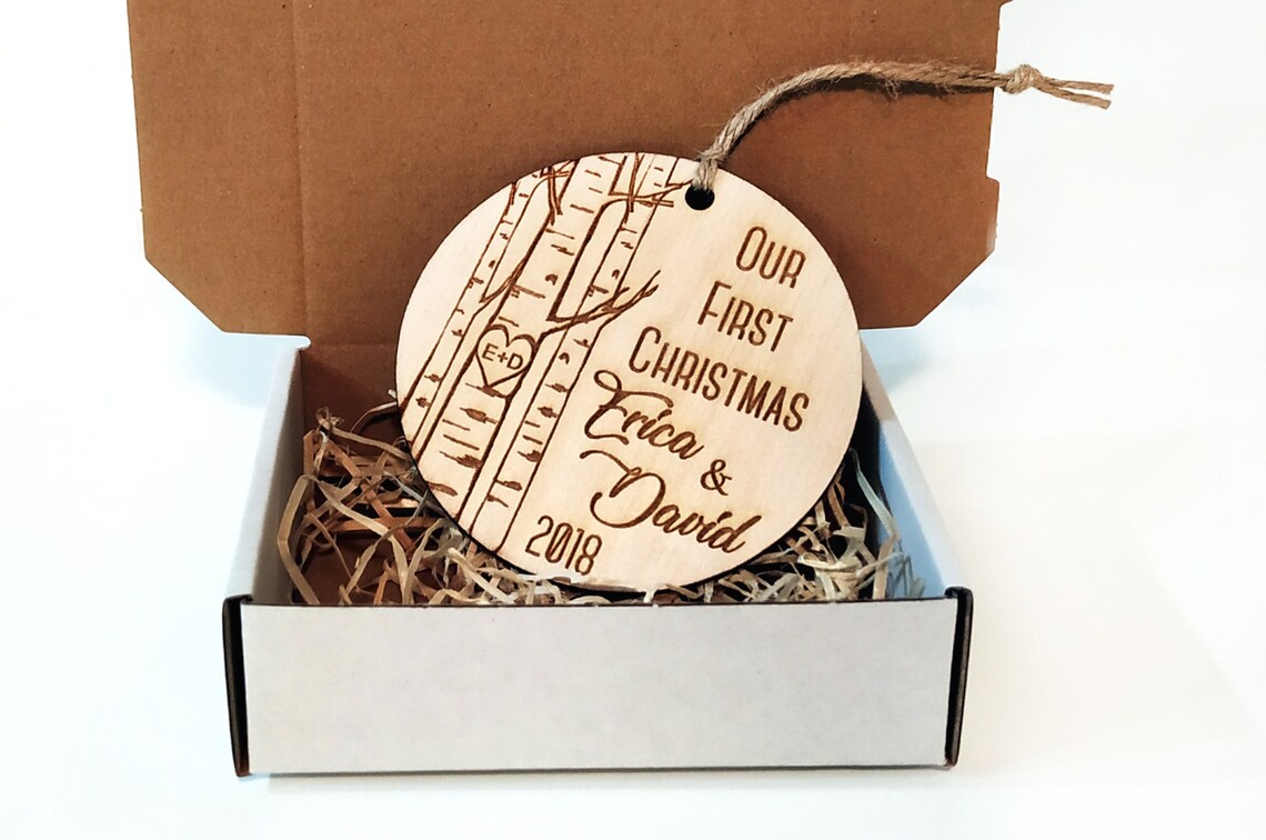 Personalized Our First Christmas Ornament Our First - Etsy