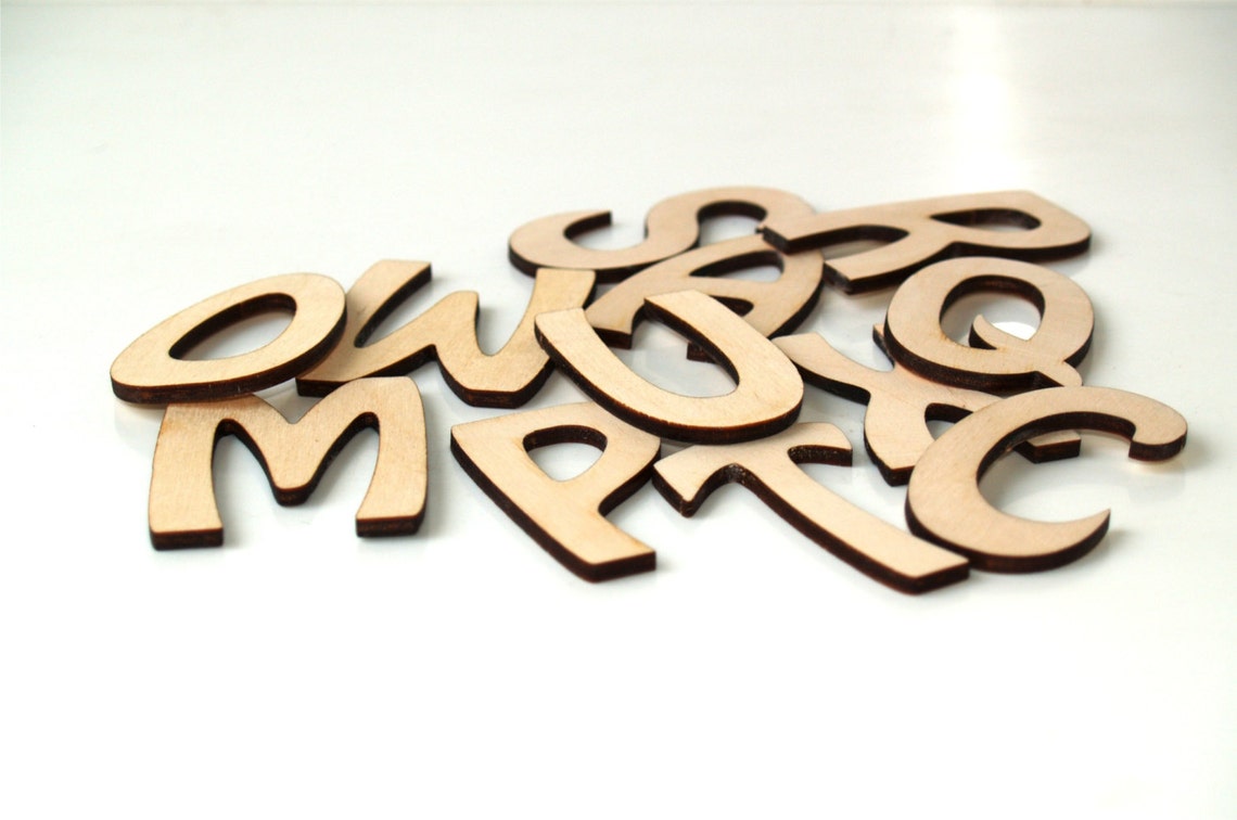 Wood Letters Alphabet Letters Educational Toy Wooden | Etsy