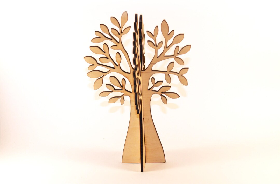 3d Wood Tree, Tree Shape, Wooden Tree, Wood Tree Decor, Tree ...