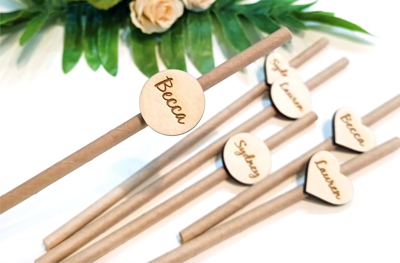 Custom Name Straw Personalized Straw Custom Drinking Paper - Etsy