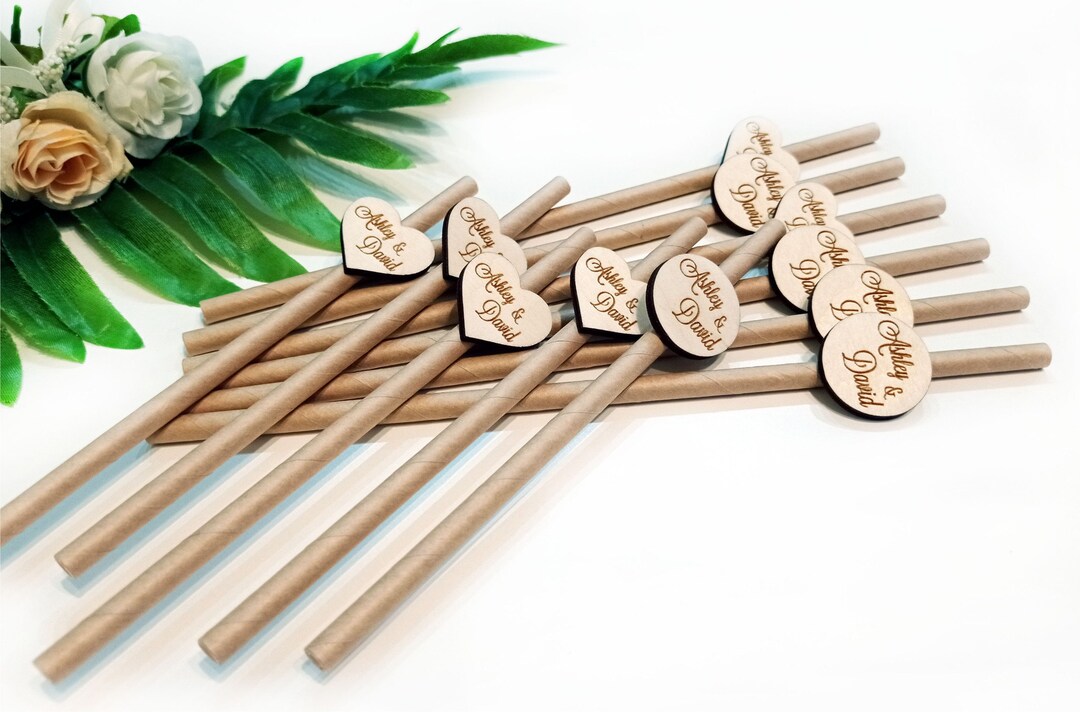 Custom Drinking Straw, Personalized Drinking Straw, Wedding Straws ...