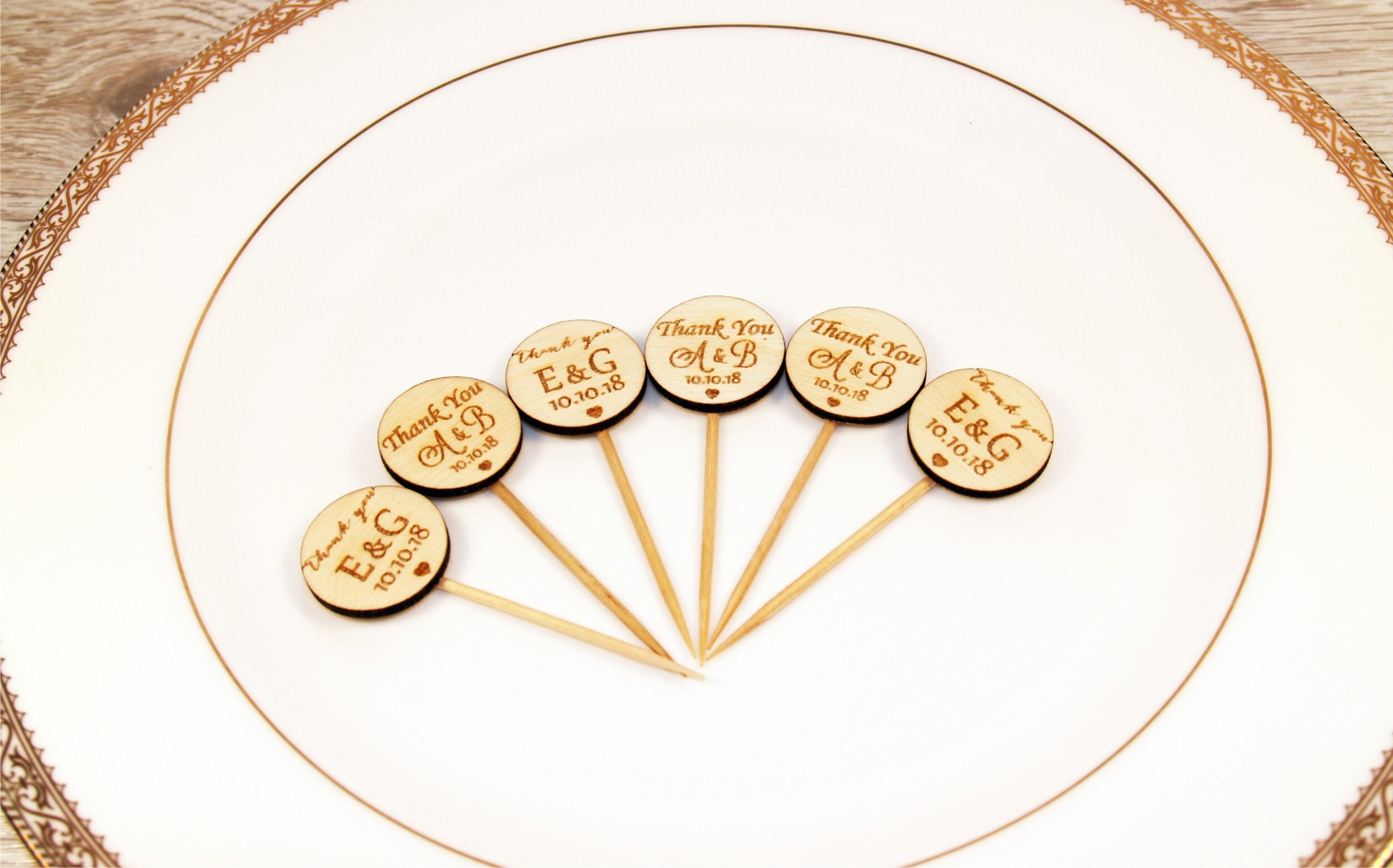 Wedding Toothpicks Cupcake Toppers Cupcake Toppers Wedding - Etsy
