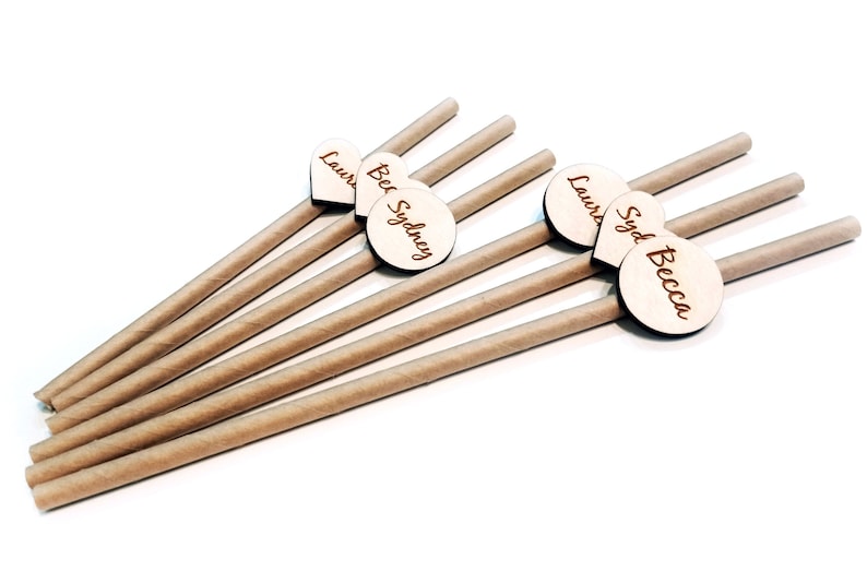 Custom Name Straw Personalized Straw Custom Drinking Paper - Etsy