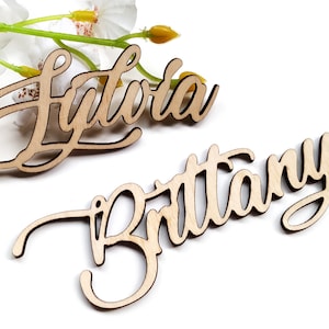 Table Name Signs, Plate Name, Wood Table Name, Wedding Table Place ...