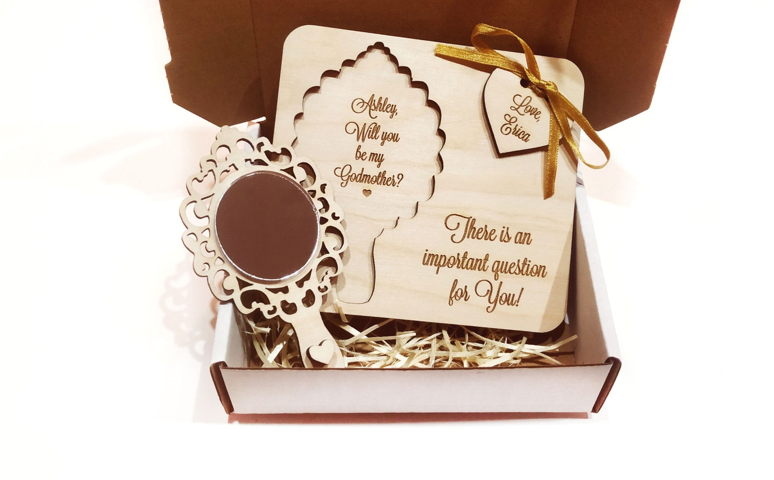 Godparents Godmother Godfather Invitation, Godparents Proposal, Will ...
