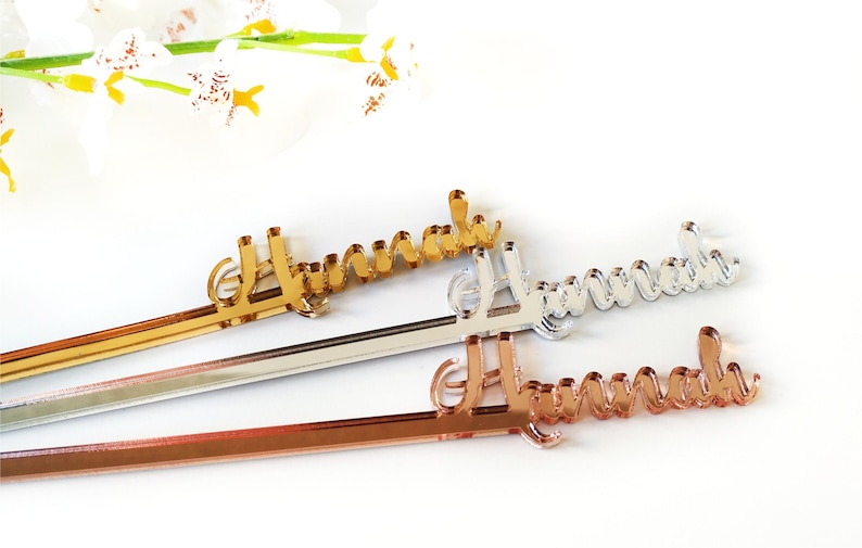 Custom Drink Stirrers Personalized Swizzle Sticks Wedding - Etsy