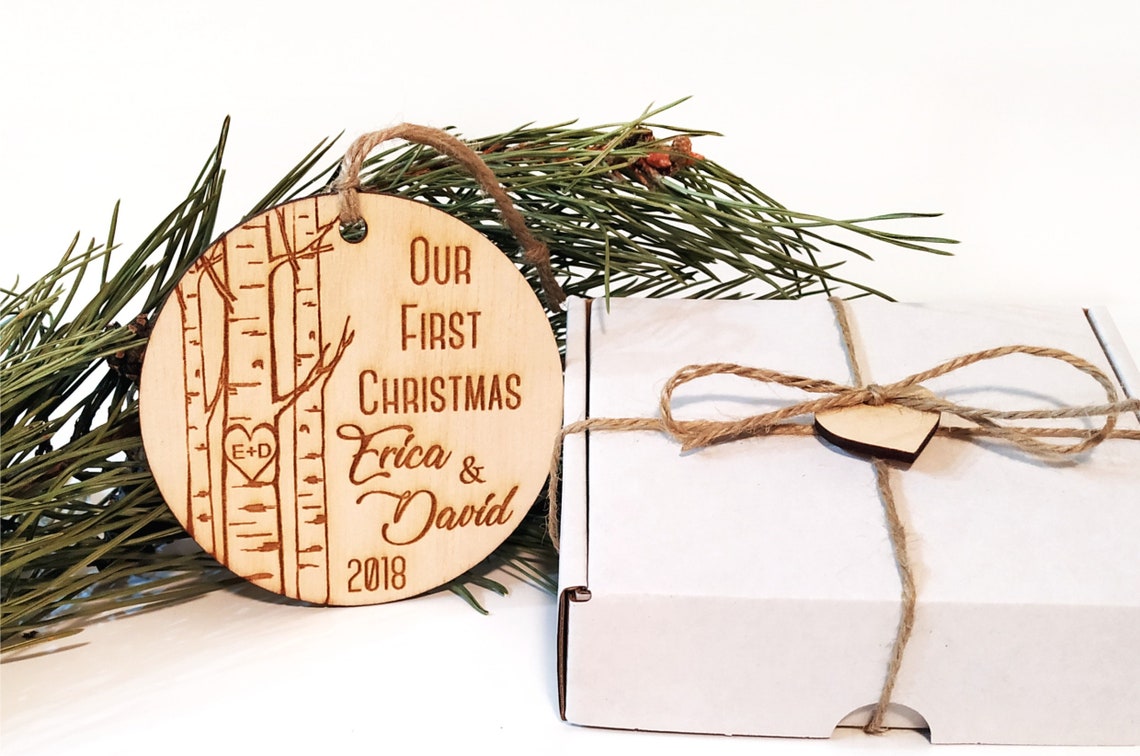 Personalized Our First Christmas Ornament Our First - Etsy