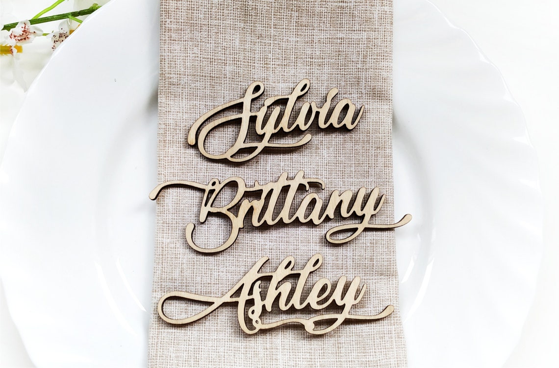 Table Name Signs Plate Name Wood Table Name Wedding Table - Etsy
