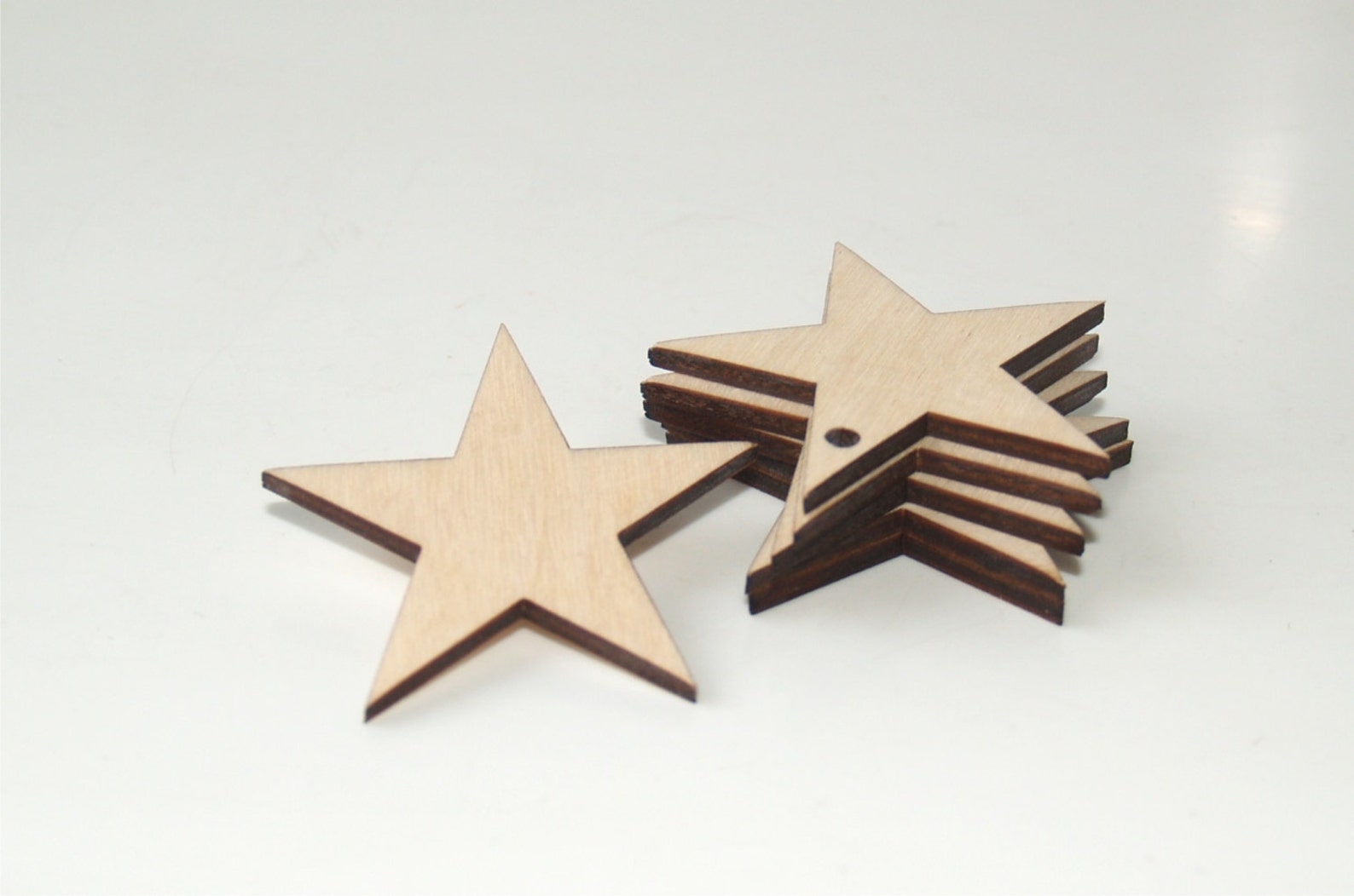 5 Wood Stars Shape, Stars Ornament, Star, Wedding Favors, Stars Shape ...