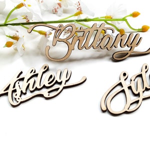 Table Name Signs, Plate Name, Wood Table Name, Wedding Table Place ...