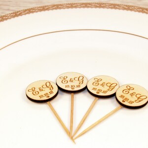 Wedding Toothpicks, Cupcake Toppers, Cupcake Toppers Wedding, Topper ...