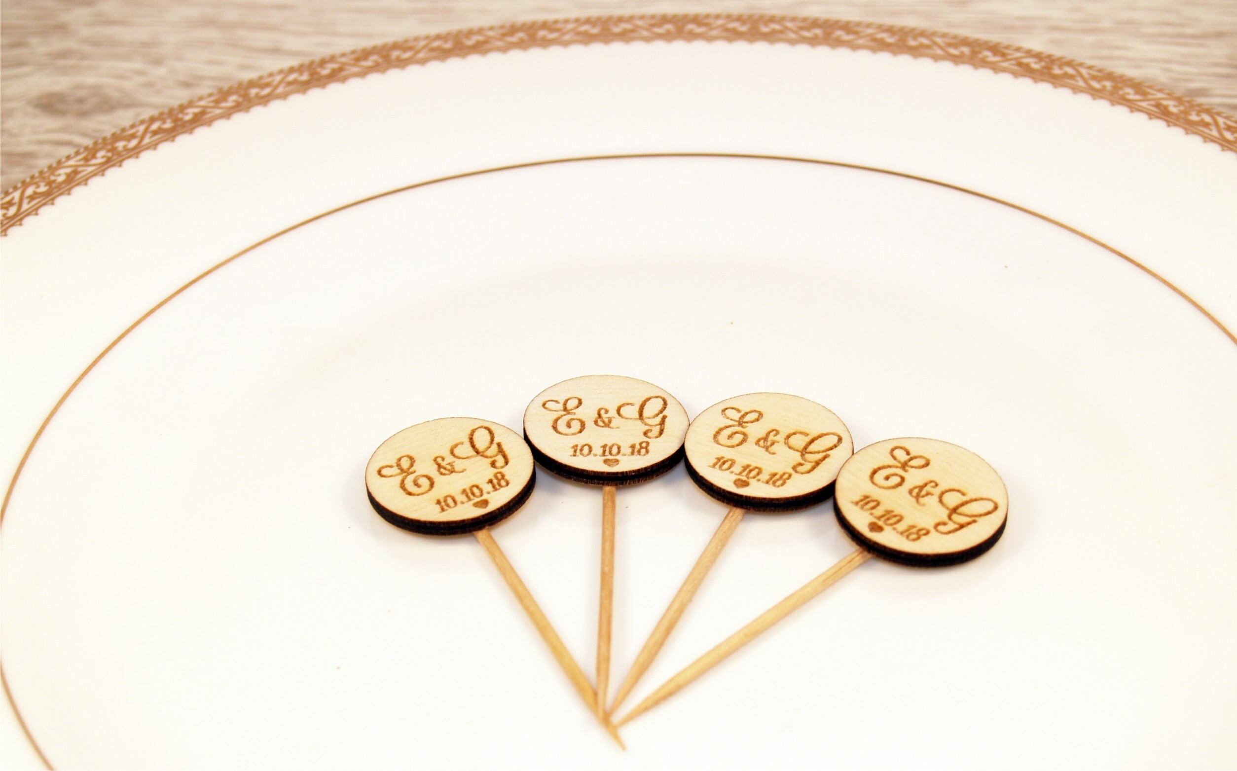 Wedding Toothpicks Cupcake Toppers Cupcake Toppers Wedding - Etsy