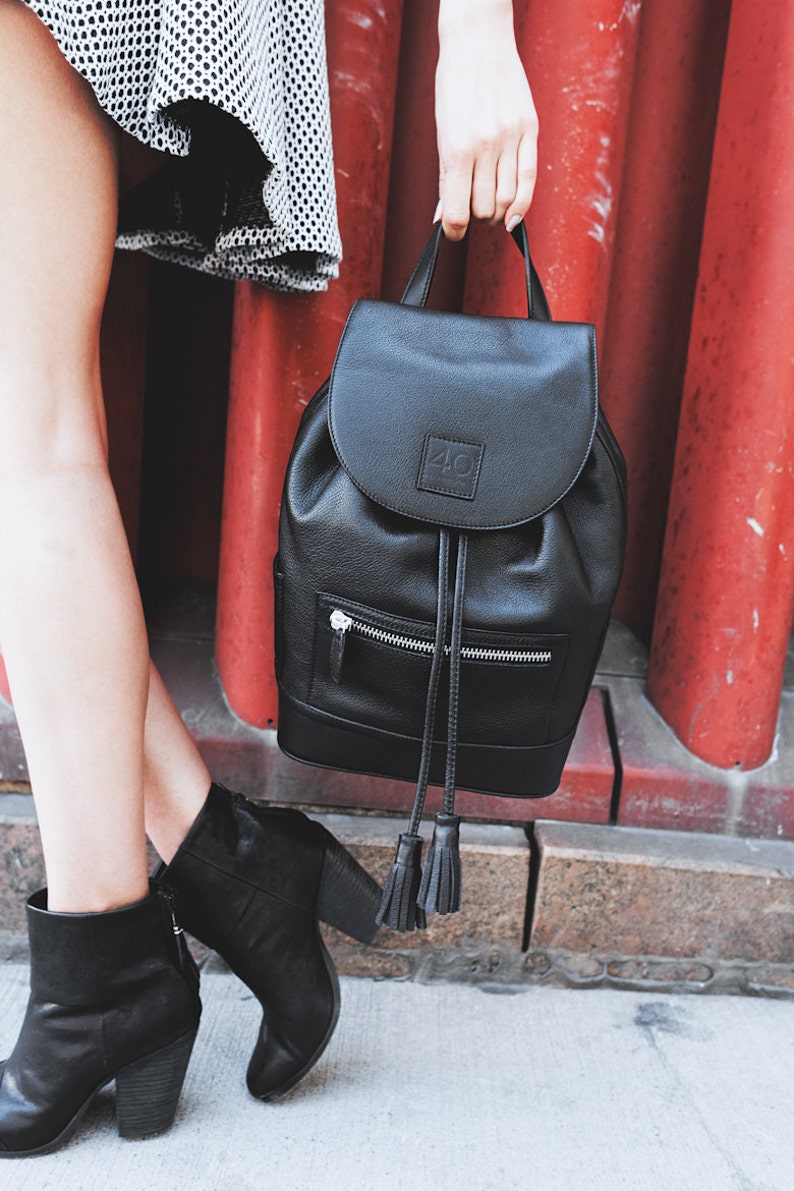 Handmade Women's Genuine Italian Leather Backpack - 40 Harrison - Etsy