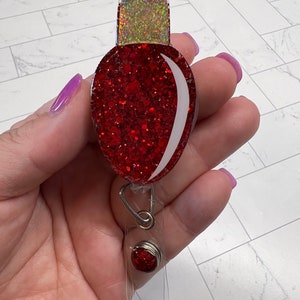Christmas Light Badge Reel - Etsy