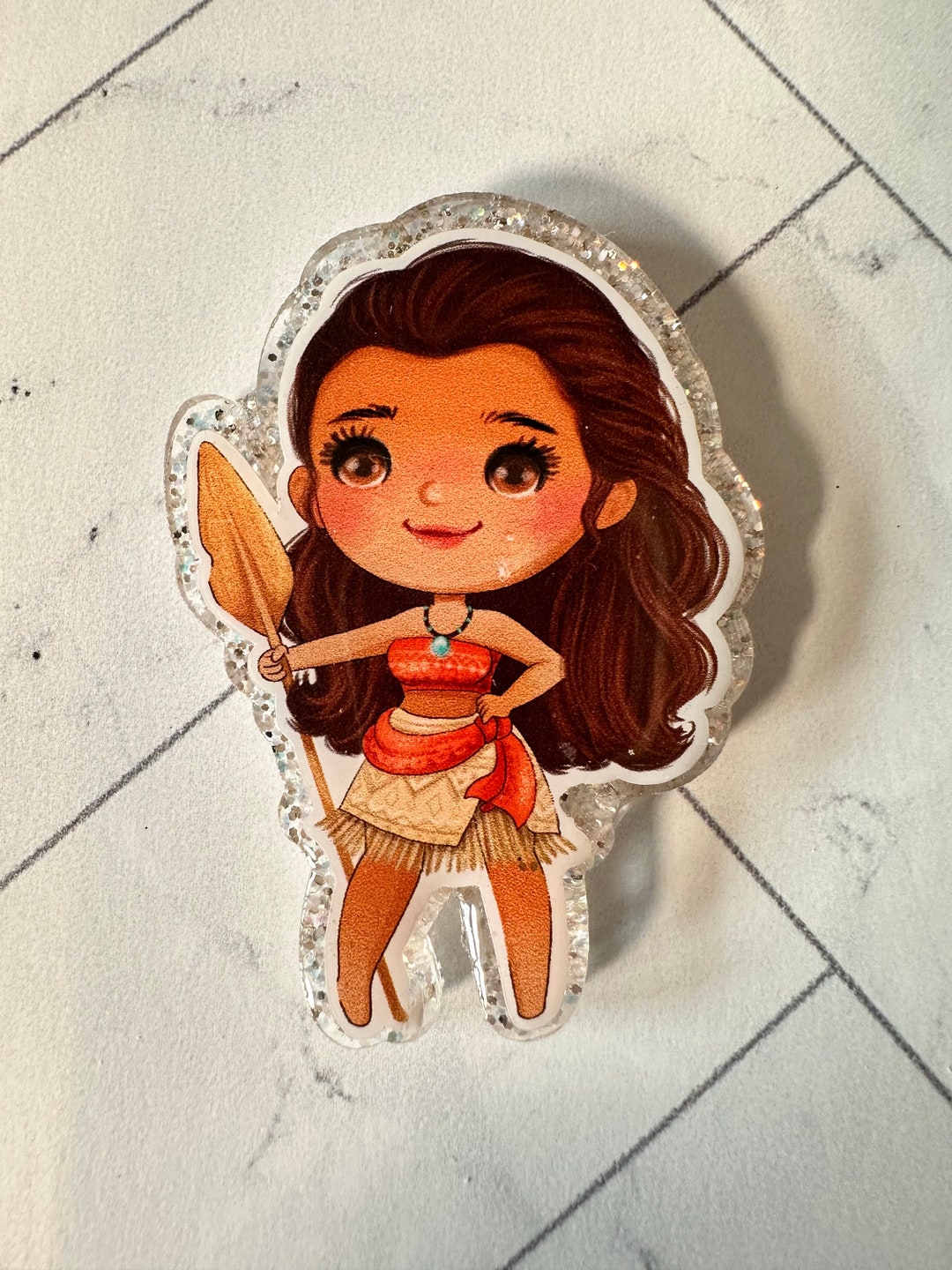 Moana Disney Princess Inspired Badge Reel - Etsy