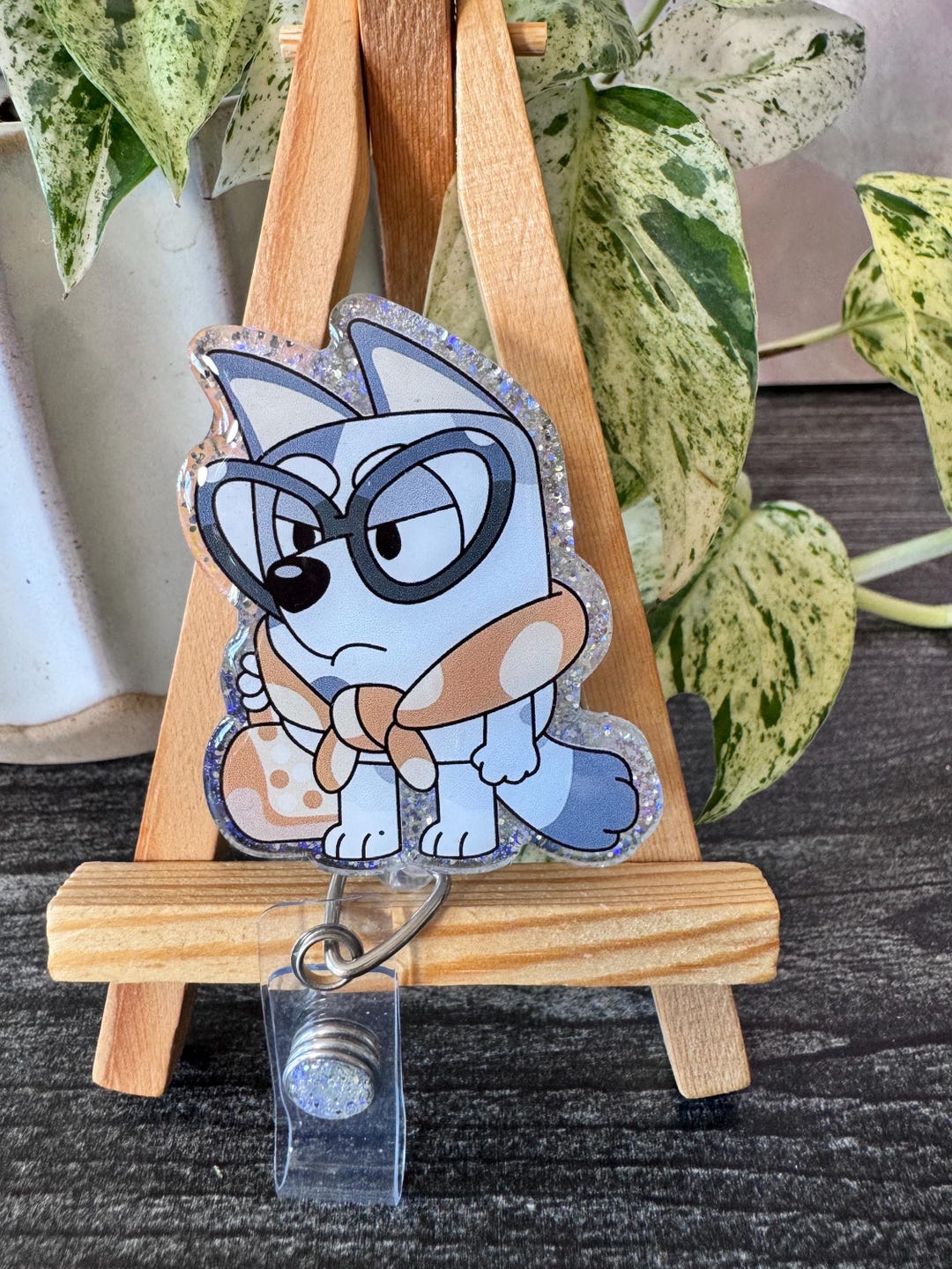 Grouchy Granny Muffin Bluey Inspired Badge Reel - Etsy