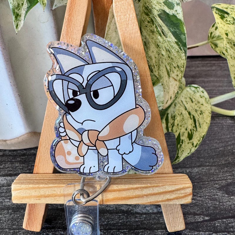 Badge Reel Muffin Bluey - Etsy